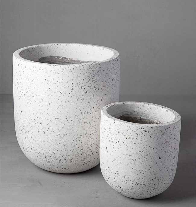 Chậu Tròn Bo Đáy - queenpot chuyên chậu xi măng tròn bo đáy